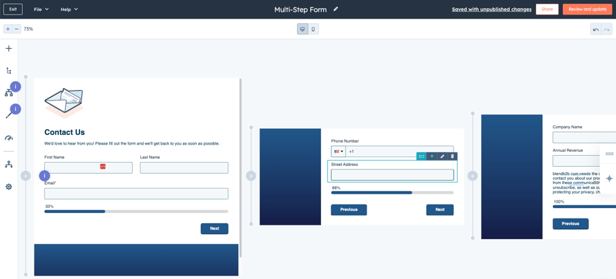 3 ways to create multi-step forms in HubSpot